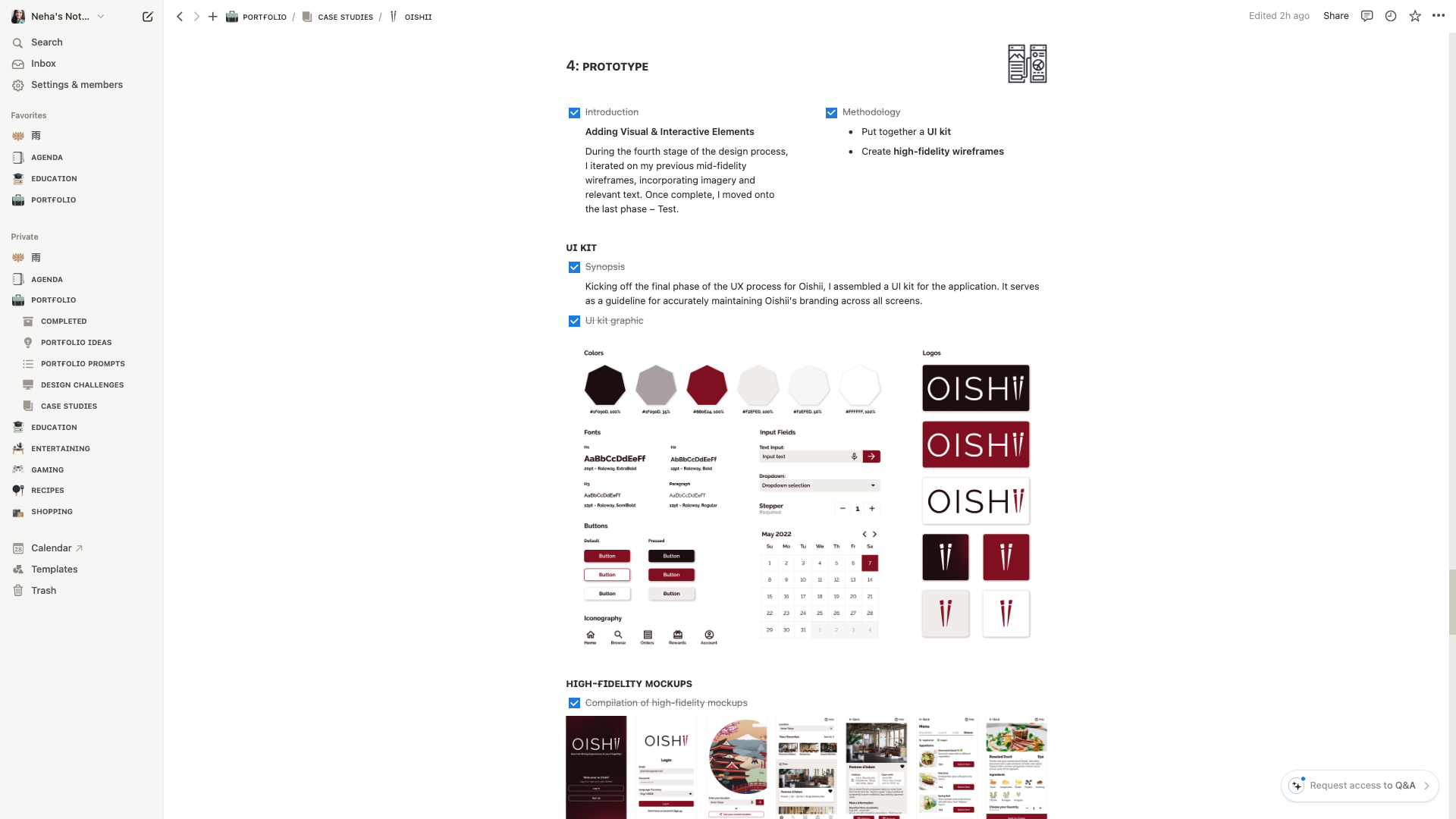 Notion for UX Case Studies – Neha Pasnoori | Blog